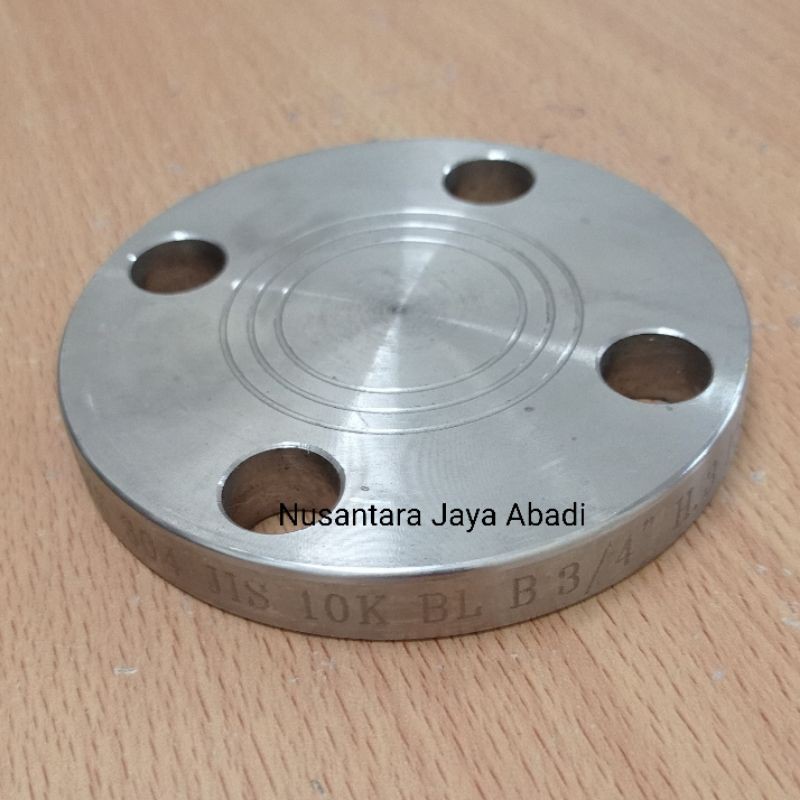 Jual Blind Flange Buta Stainless 304 JIS 10K 3/4 " inchi DN 20 | Shopee ...
