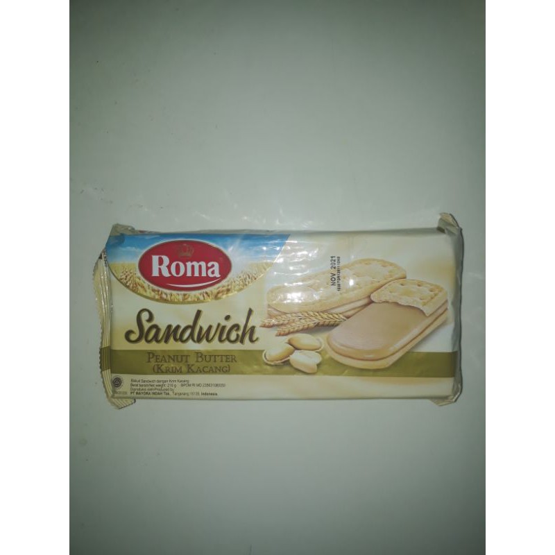 Jual Roma Sandwich All Variant (Peanut Butter, Chocolate, Lemon ...
