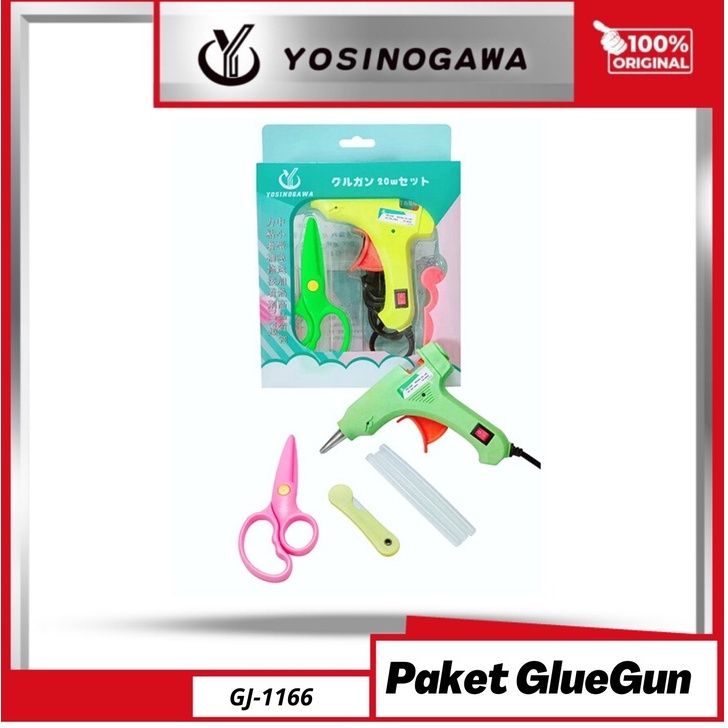 Jual YOSINOGAWA - CUCI GUDANG Paket Tembak Glue Gun Switch 20Watt Free ...