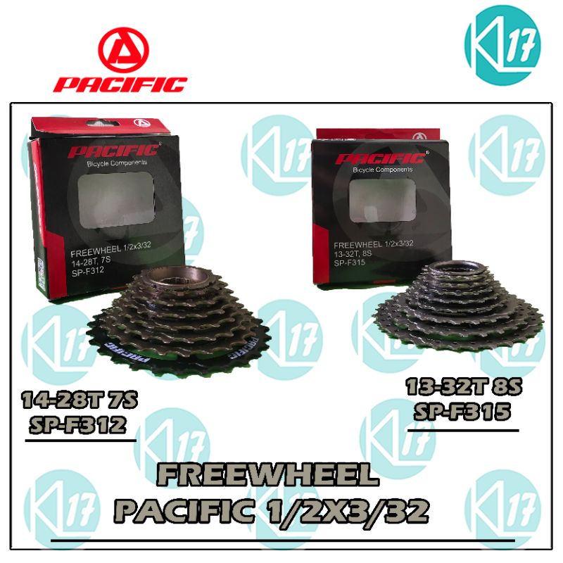 Jual PACIFIC Freewheel Sepeda 6 7 8 Speed Drat Ulir Freewheel Susun ...
