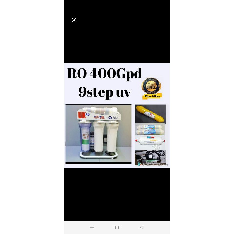 Jual mesin ro 400gpd 9step UV merk UK | Shopee Indonesia