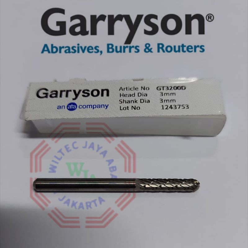 Jual GARRYSON Carbide Burrs Rotary Tungsten GT3200D (England) | Shopee ...