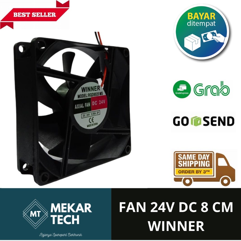 Jual KIPAS FAN 24V DC 8CM COOLING FAN 24 VOLT 8 CM | Shopee Indonesia