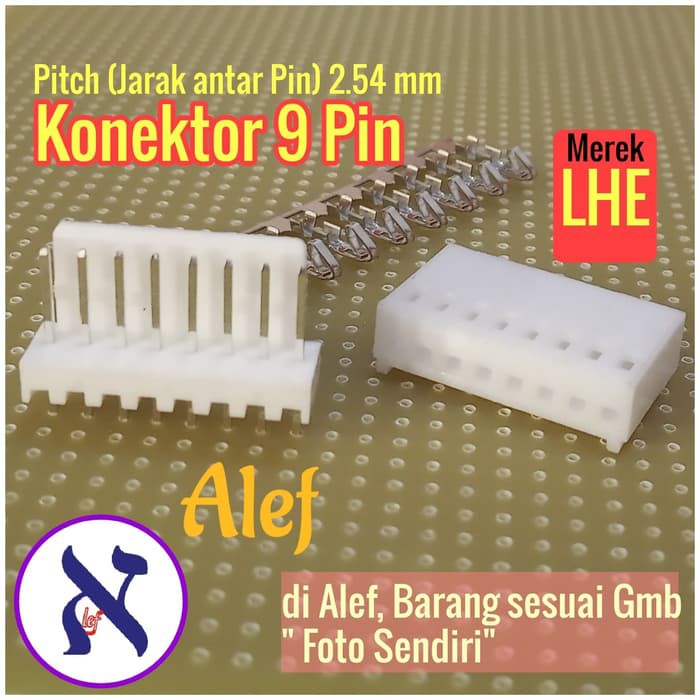 Jual 10Pairs Konektor 9 Pin LHE Pitch 2.54 White Housing Socket Soket jst molek | Shopee Indonesia