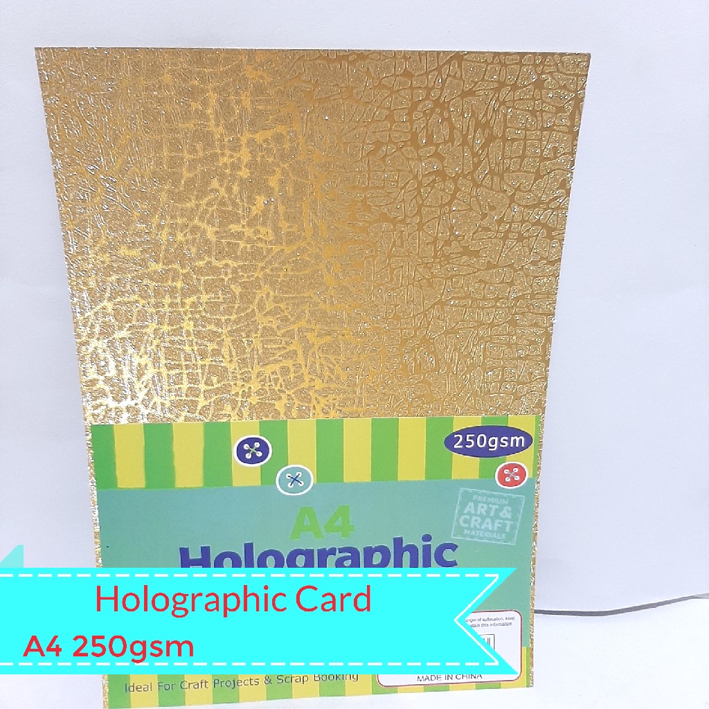 Jual Kertas Holographic Card Glitter Paper A4 250gsm | Shopee Indonesia