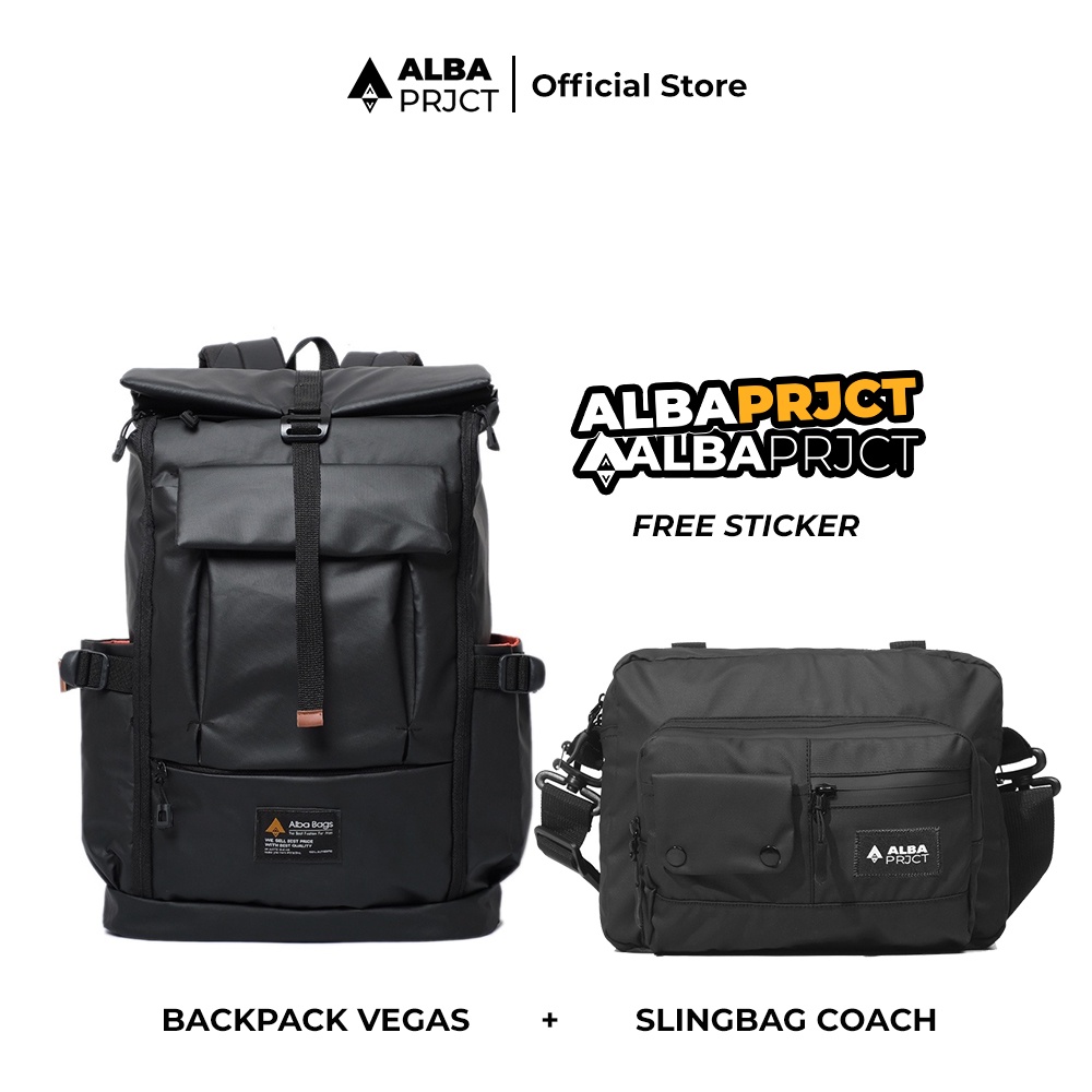 Jual ALBA PROJECT I (PAKET BUNDLING) Backpack Vegas + Slingbag Axton ...