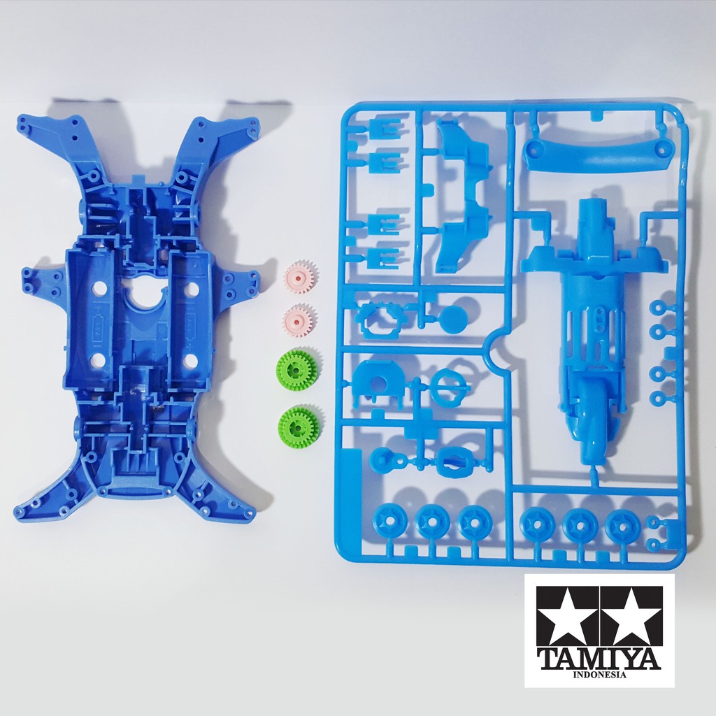 Jual Rep Tamiya - MA Chassis Set (Blue) & MA Gear Set (Mini 4WD ...