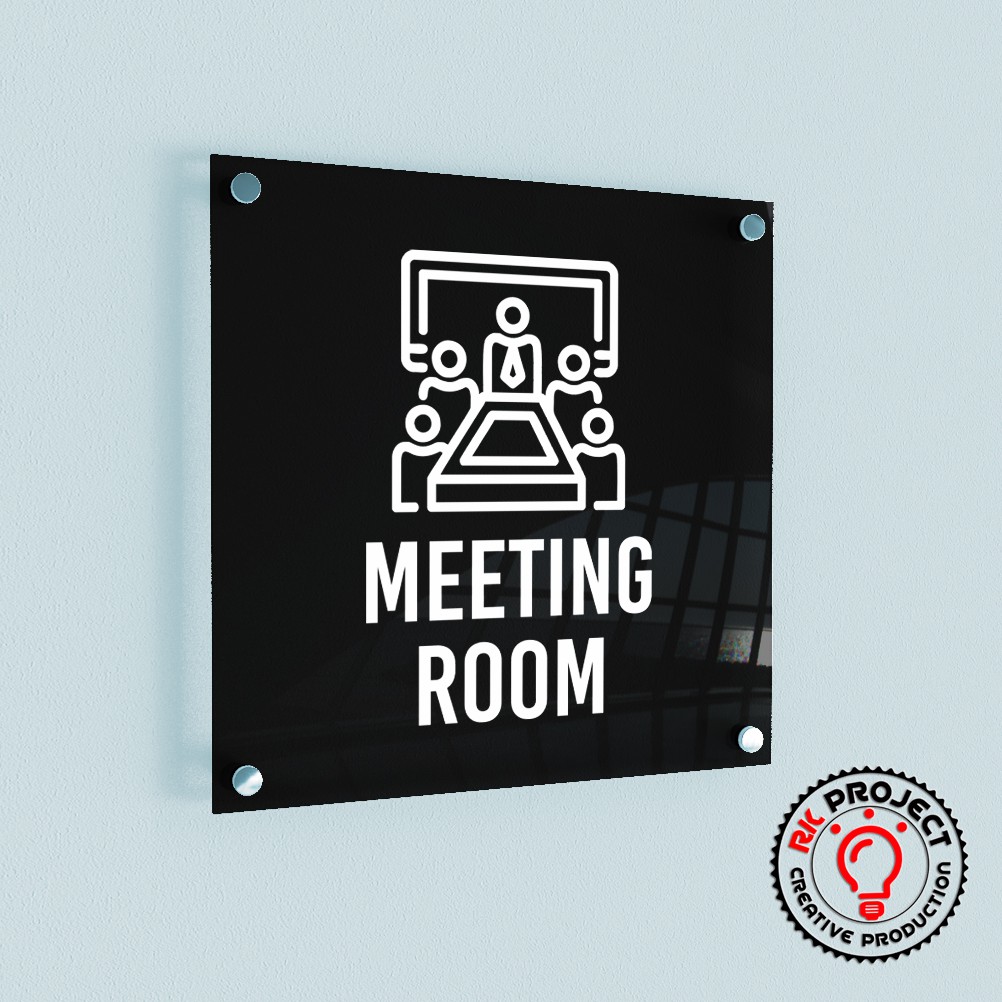 Jual MEETING ROOM SIGN BOARD AKRILIK ACRYLIC | Shopee Indonesia
