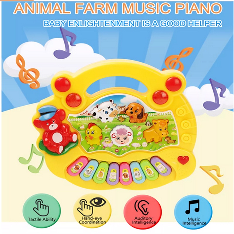 Jual Mainan Animal Farm Piano Music Toy Musical | Shopee Indonesia