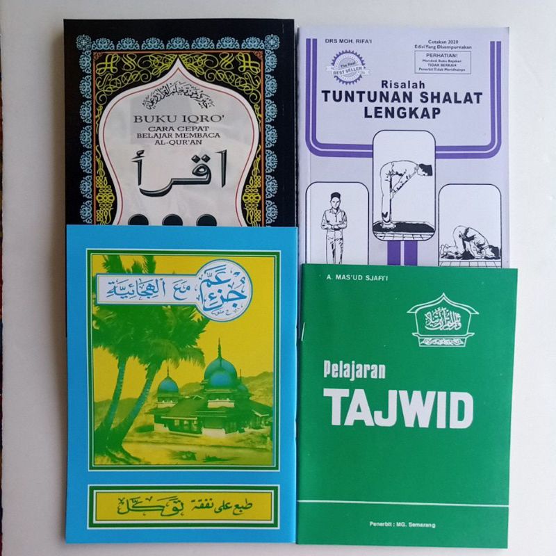 Jual PAKET BUKU IQRO,TUNTUNAN SHALAT BENDEL TAJWID TURUTAN | Shopee ...