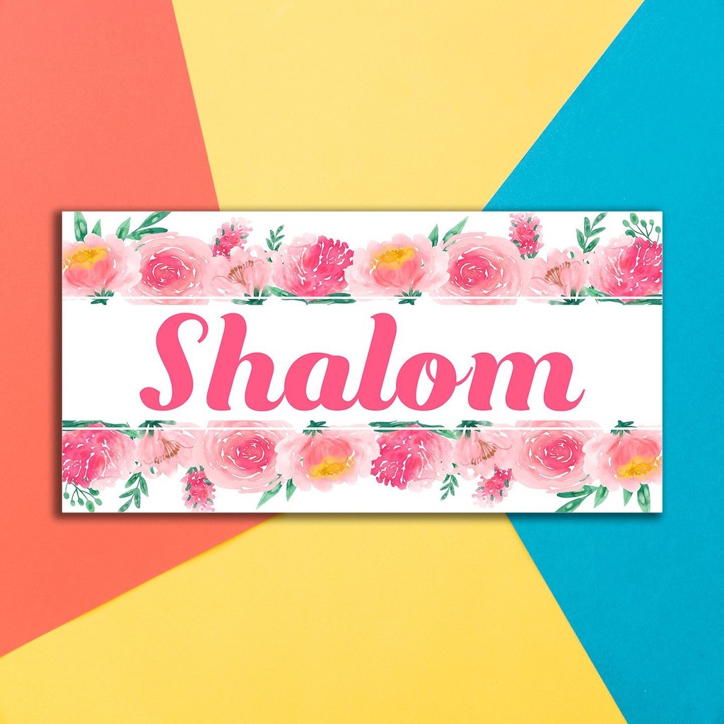 Jual shalom hiasan dinding / hiasan pintu rumah kristen / katolik ...