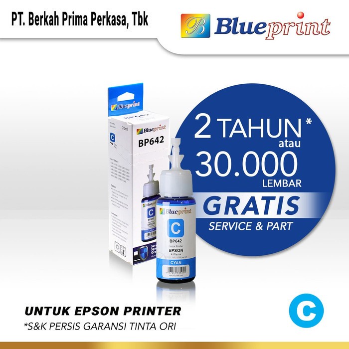 Jual Tinta Epson Original BLUEPRINT 664 For Printer Epson L120 L220 L350 70ml - Varian | Shopee ...