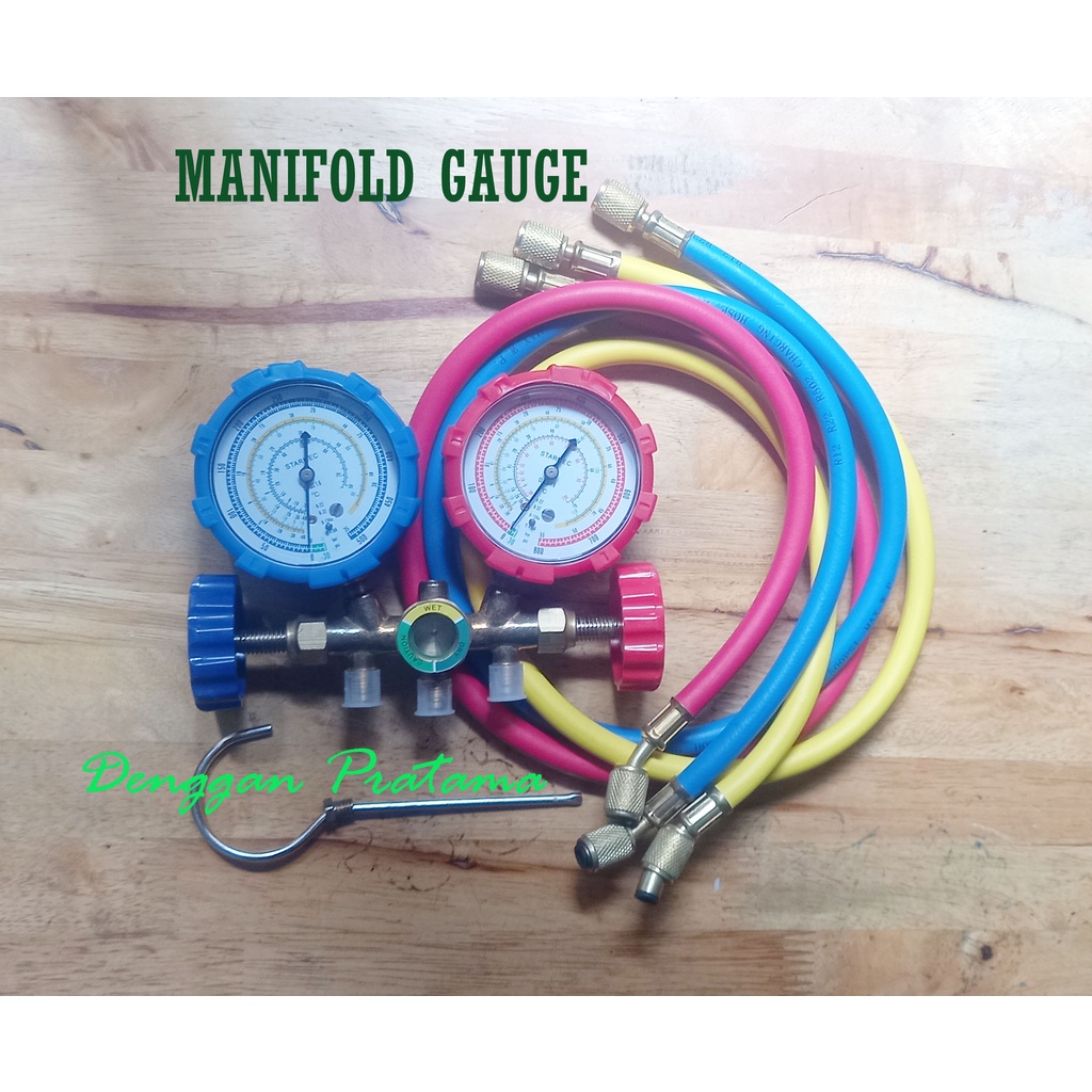 Jual Testing Manifold Meter Double Set Pegisian Freon AC | Shopee Indonesia