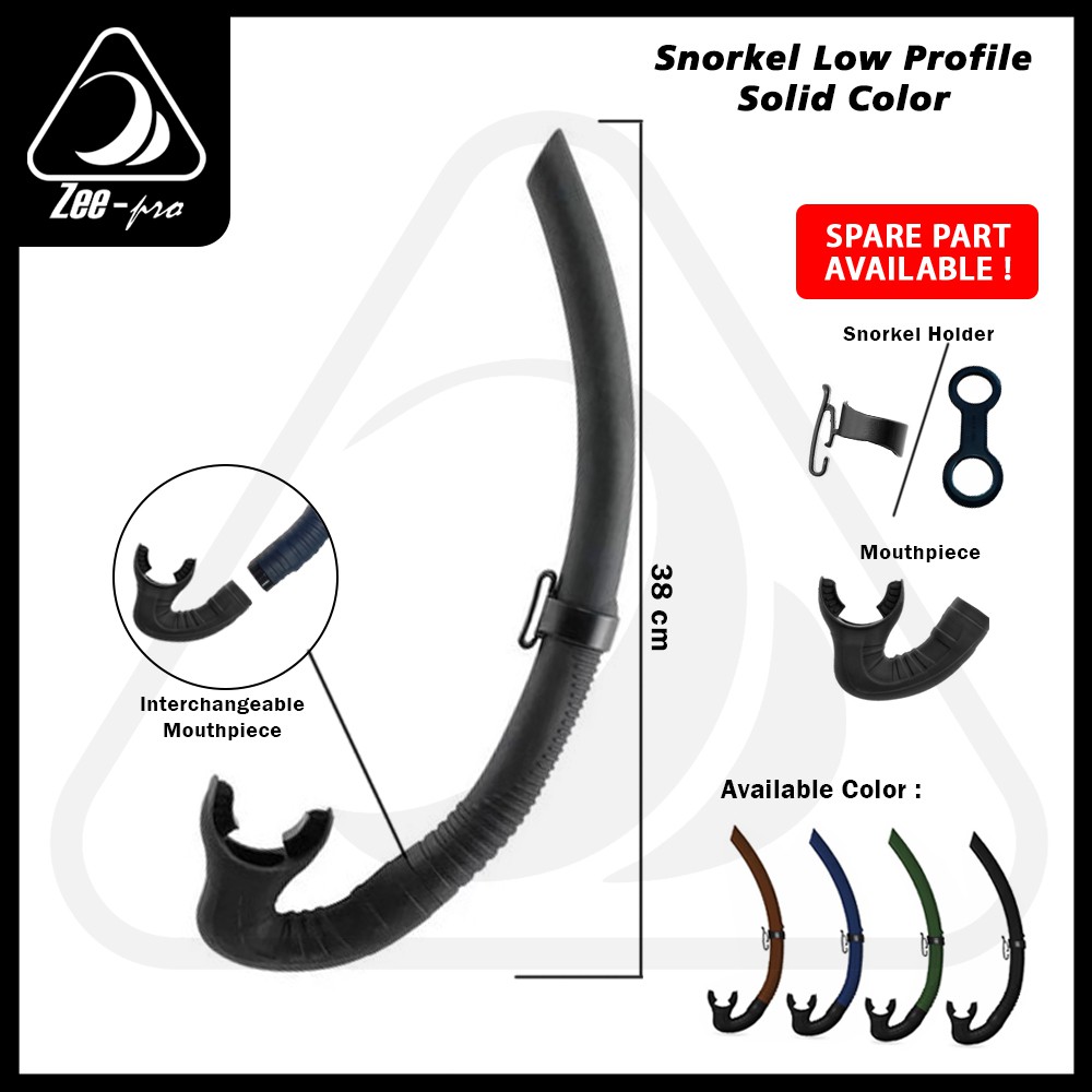 Jual Snorkel Freedive Low Profile Simple Snorkeling Snorkling Tube ...