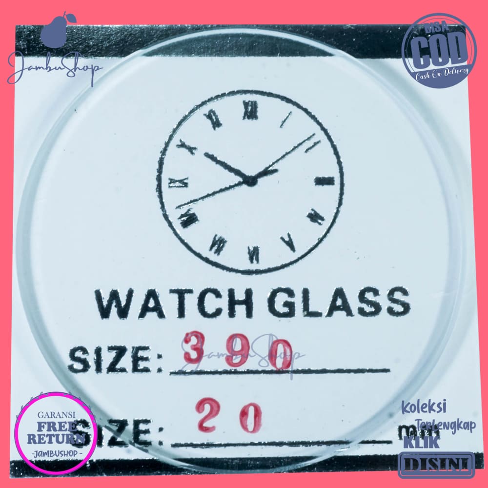 Jual Kaca Jam Kaca Bahan Watch Glass PNC-390 Bagus 3,9 cm | Shopee ...