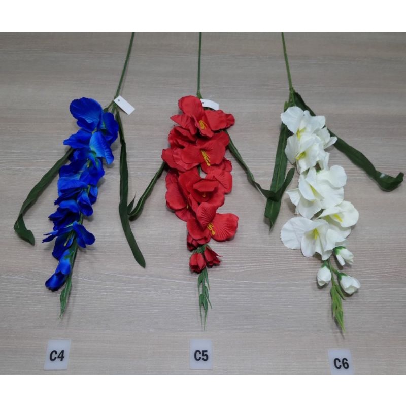 Jual Bunga gladiol 10 kuntum 2 daun panjang | Shopee Indonesia