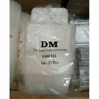 Jual Thinwall REC Uk 200, 250, 300, 500, 650, 750, & 1000 ml Isi 25 pcs + Tutup | Shopee Indonesia