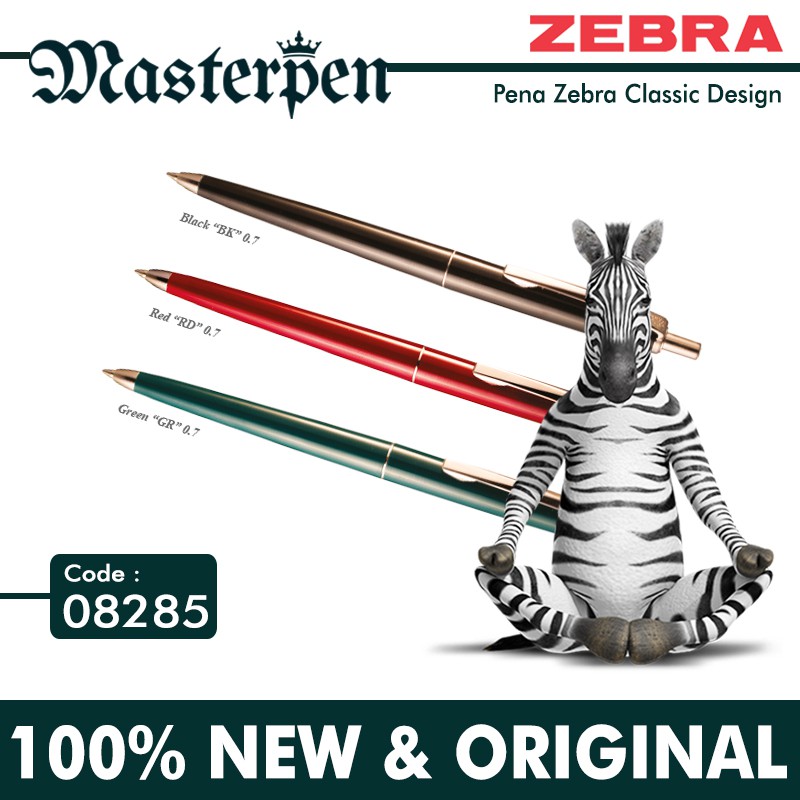 Jual Pena Zebra Masterpen 0.7mm Classical Design | Shopee Indonesia