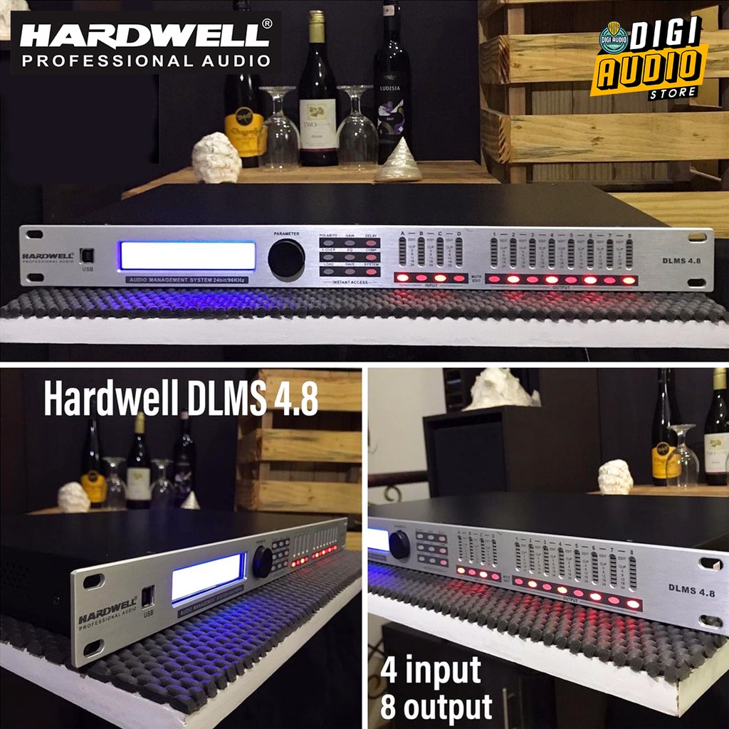 Jual Digital Speaker Management HARDWELL DLMS 4.8 - 4 in Input 8 Out ...