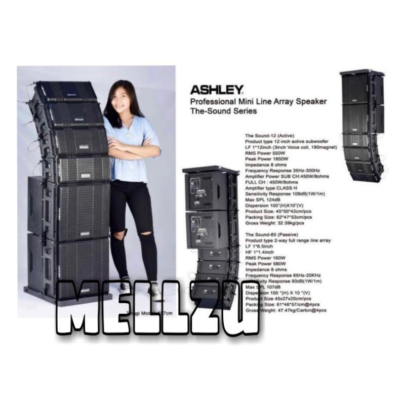Jual Speaker Line Array Ashley The Sound Series 6.5 inch Sub 12 inch ...