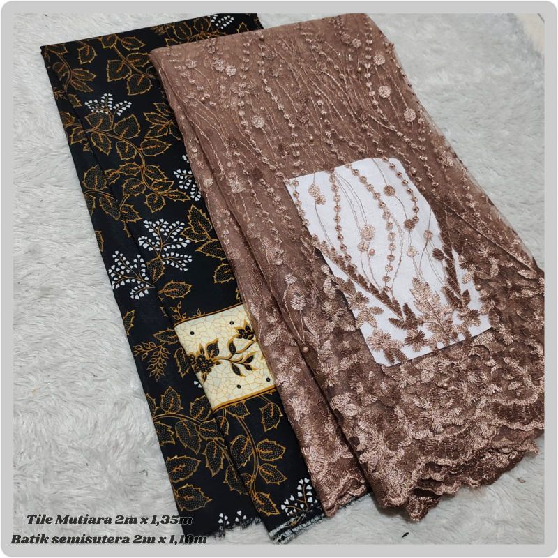 Jual Set Tile Mutiara dan Batik Semisutera | Shopee Indonesia