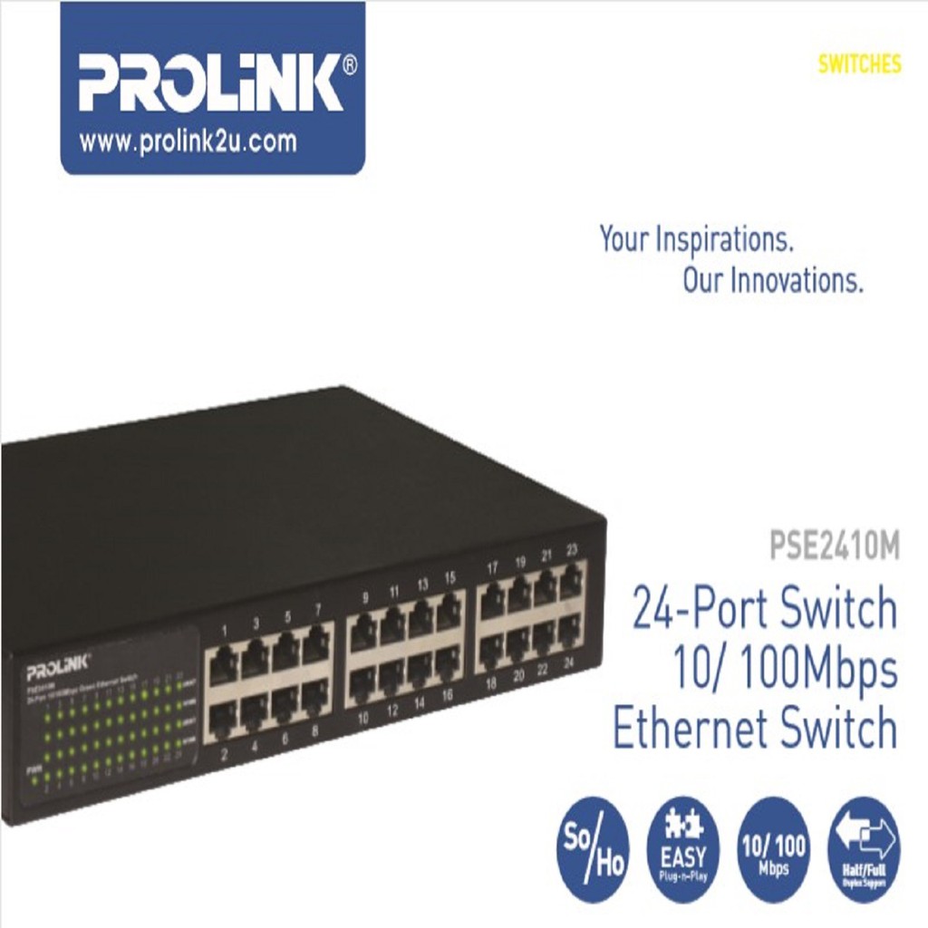 Jual PROLINK PSE2410M 24-Port 100Mbps Ethernet Switch | Shopee Indonesia