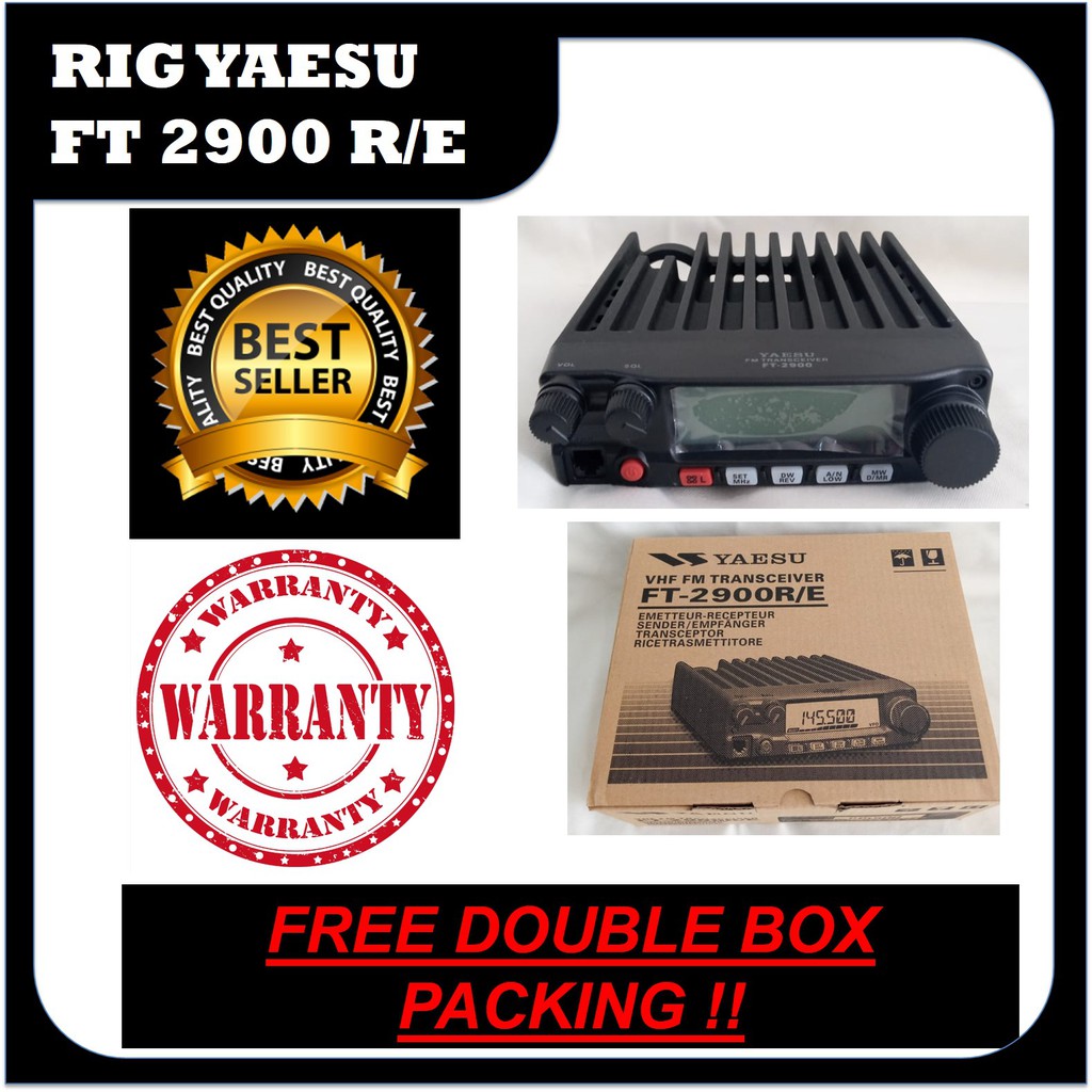 Jual RIG YAESU FT 2900R 75 Watt Singleband VHF HT mobil mobile radio FT ...
