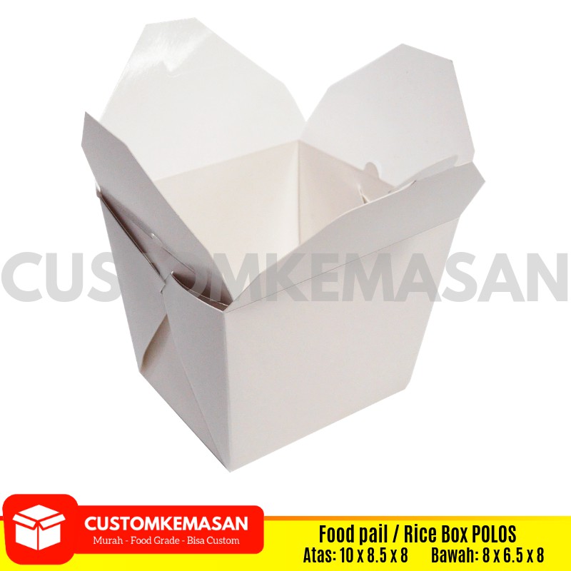 Jual Foodpail Polos, FoodPail, Food pail Polos, Kemasan Rice Box, Dus ...