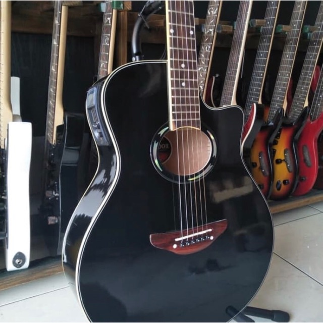Jual Gitar akustik elektrik YAMAHA APX 500 EQ TUNER Paket Lengkap | Shopee Indonesia