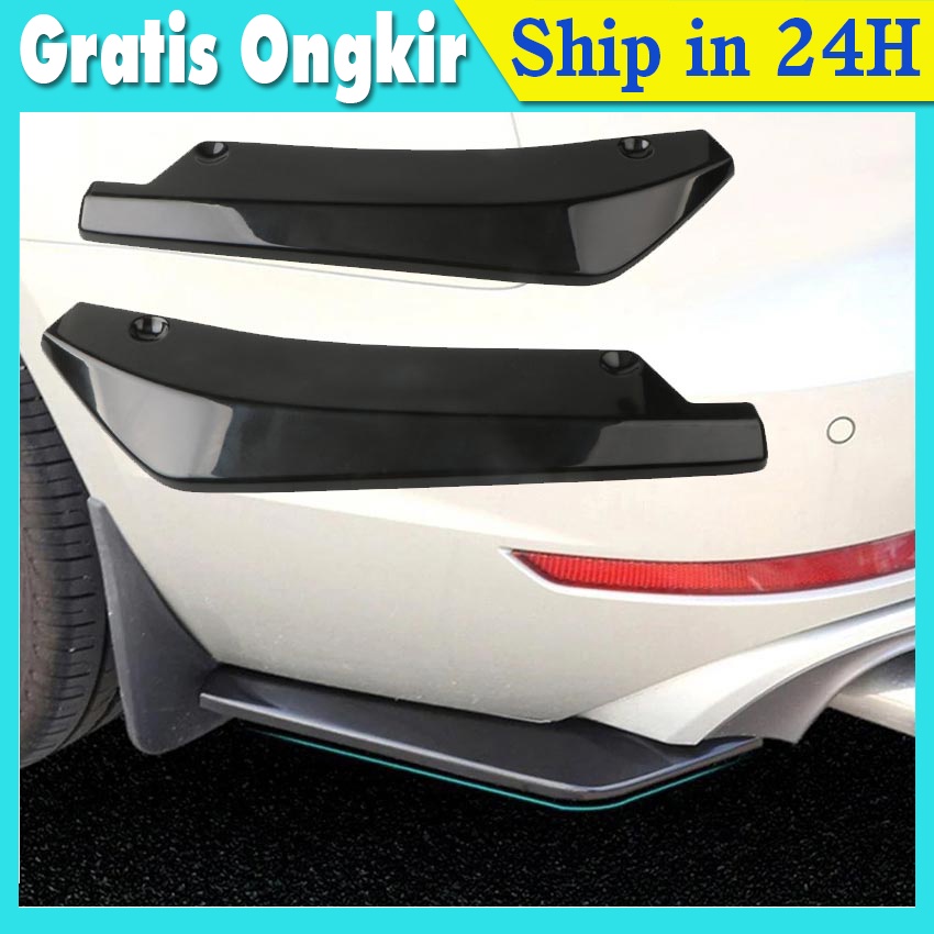 Jual 2Pcs/set Winglet Bumper Diffuser Universal Bemper Mobil Bumper ...
