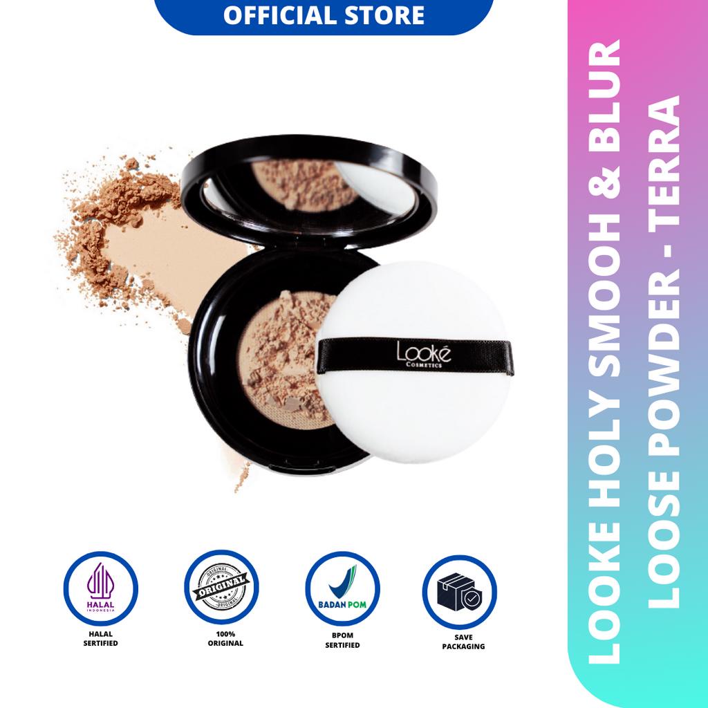Jual LOOKE Holy Smooth & Blur Loose Powder - TERRA Medium Beige ...