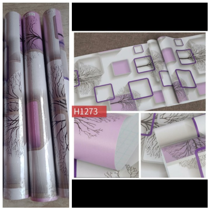 Jual WALLSTIKER DINDING KOTAK BULAT PVC premium 4 Mtr | Shopee Indonesia
