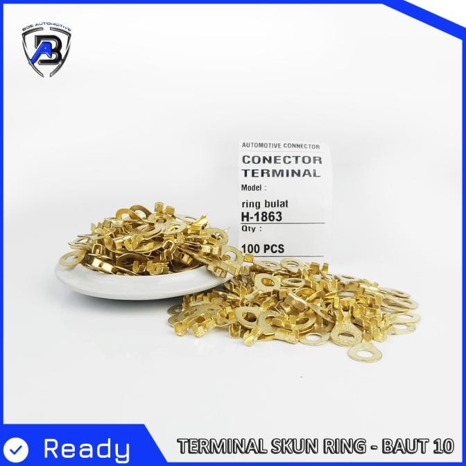 Jual TERMINAL SKUN BULAT RING M6 / SKUN BULAT AKI M6 - 300 / PAKET ...
