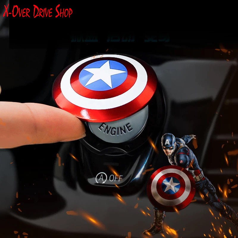 Jual Captain America Start Engine Cover | Shopee Indonesia