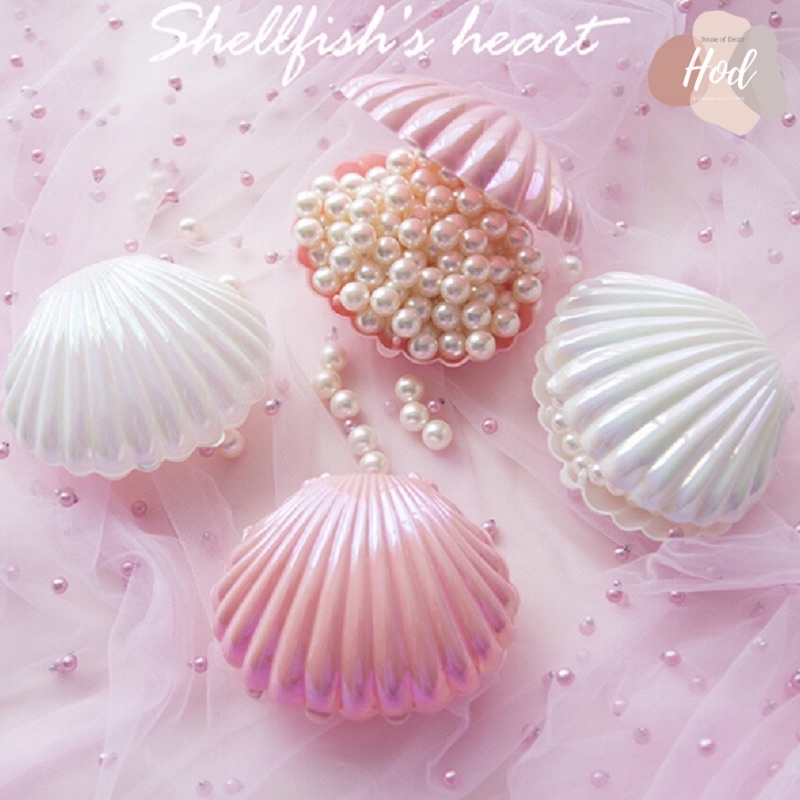 Jual Topper Kerang Kilau Shell Accessory Box Organizer Pajangan Mainan ...