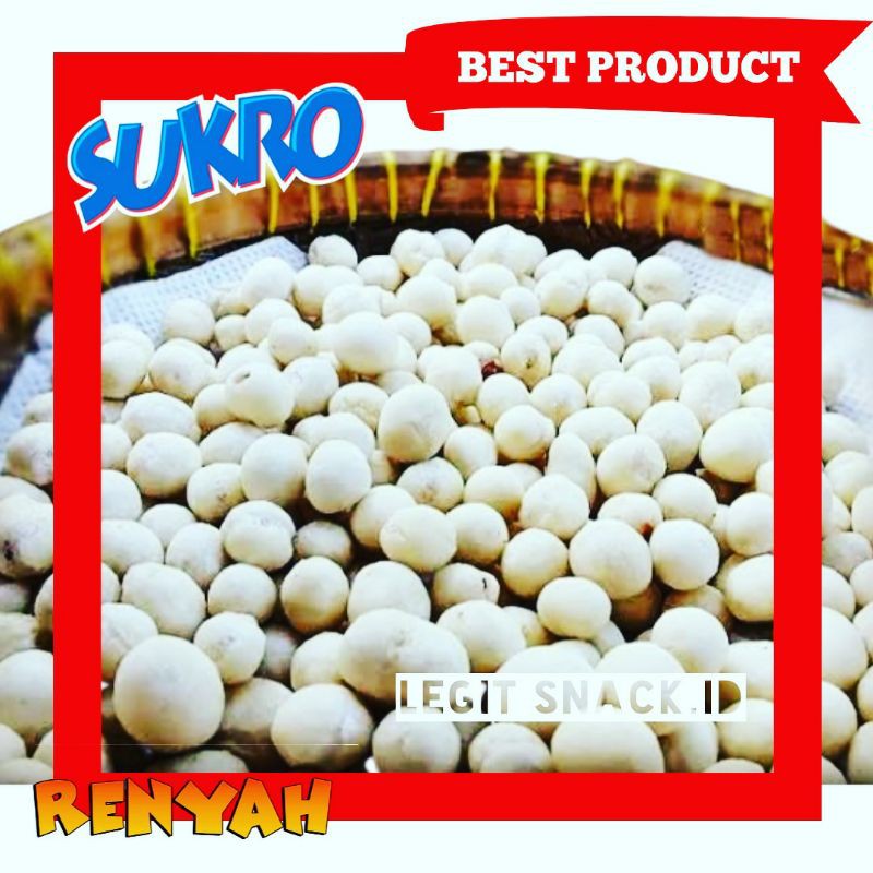Jual Kacang Sukro / Pilus Putih / Toping Baso Aci Cuanki / Topping ...