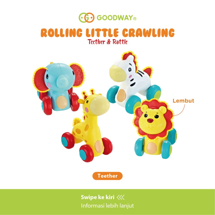 Jual Goodway Rolling Animal Series Mainan Edukasi Anak | Shopee Indonesia