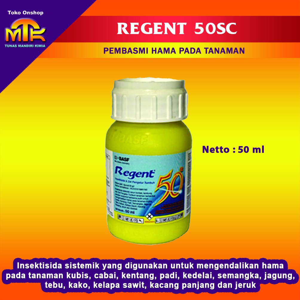Jual REGENT 50 SC Insektisida Sistemik Tuntas Membasmi Berbagai Jenis ...