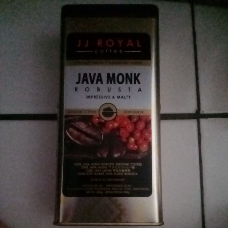 Jual JJ ROYAL JAVA MONK ROBUSTA IMPRESSIVE & MALTY 200 GR | Shopee Indonesia