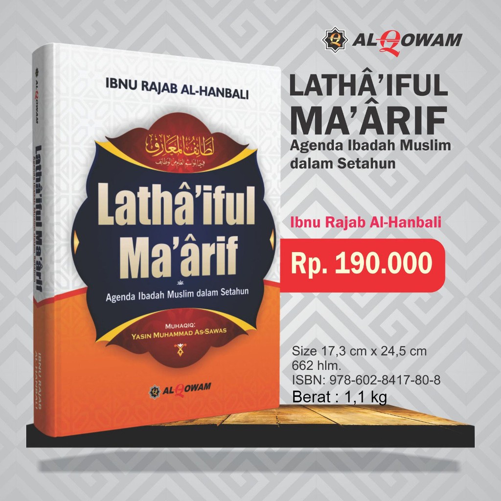 Jual Buku Lathaiful Maarif | Agenda Ibadah Muslim dalam Setahun | Ibnu ...
