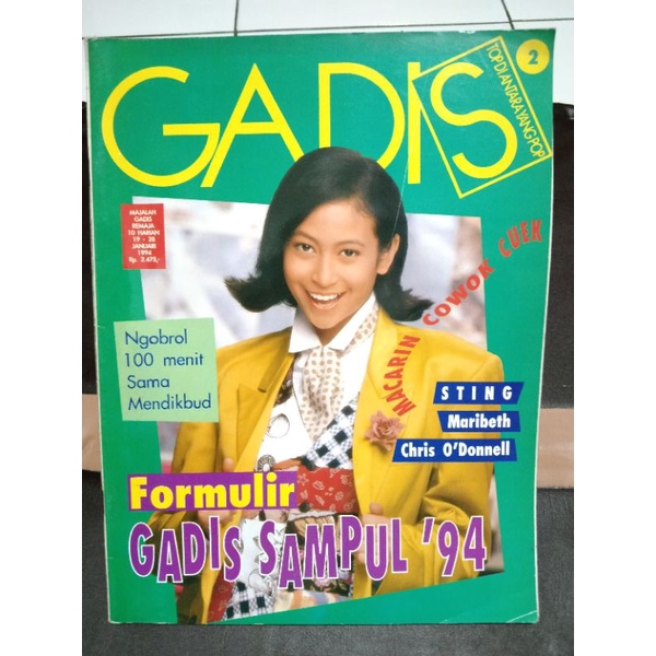 Jual majalah Bekas Majalah Jadul majalah GADIS edisi 94 | Shopee Indonesia