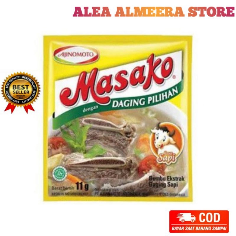Jual Masako Bumbu Penyedap Makanan Kaldu Rasa Sapi 1 Sachet 9 Gram