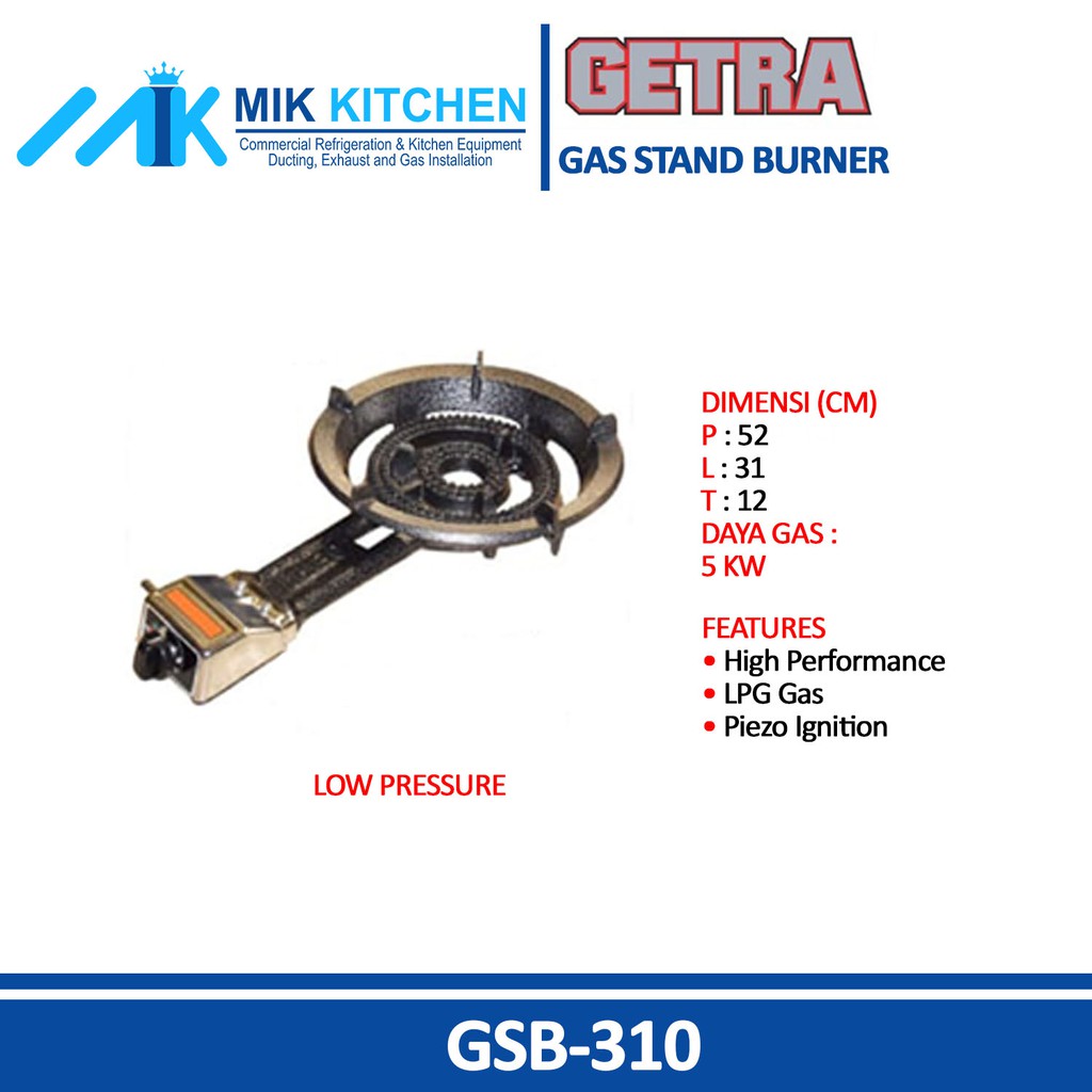 Jual GETRA GSB-310 Low Pressure (Gas Stand Burner) | Shopee Indonesia