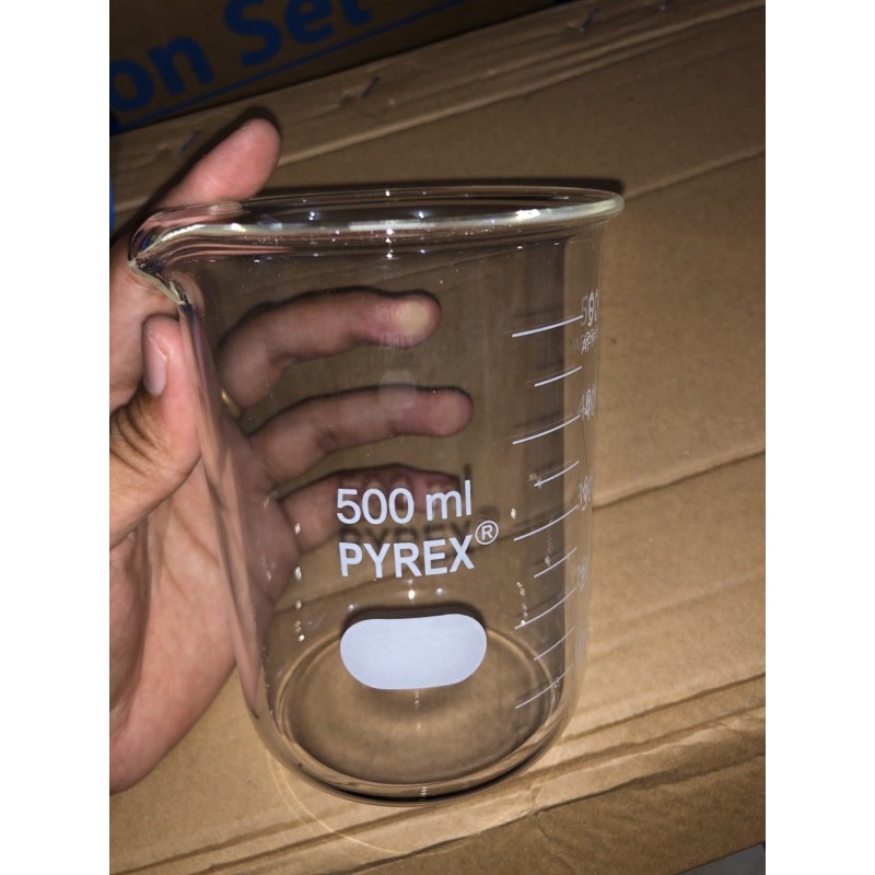 Jual Beaker glass pyrex 500 ml /Gelas kimia pyrex /BEAKER GLASS PYREX ...