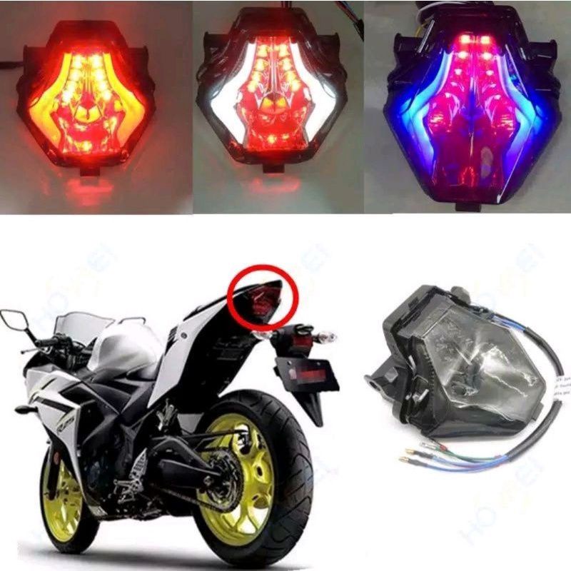 Jual Lampu stop lamp r25 / mx king / R3 stop lamp 3 in 1 + sein ...
