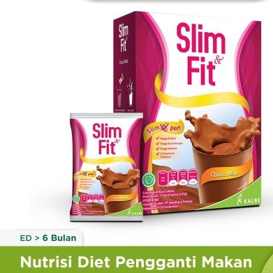 Jual SUSU SLIM & FIT MILK 6 X 52gr COKLAT / VANILA SLIMFIT SLIM FIT ...