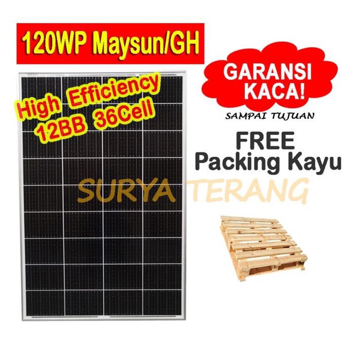 Jual Solar Panel 120wp Monocrystalline Harga Promo | Shopee Indonesia