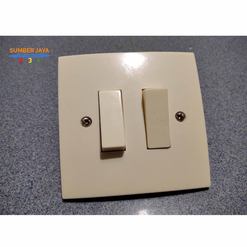 Jual SAKLAR SERI TANAM TEMBOK SAKELAR DOBEL PENCETAN TEMPEL DINDING ...
