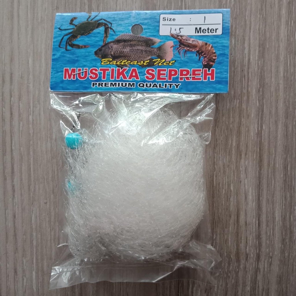 Jual Pancing Jaring Mustika Sepreh Size 1 Panjang 1,5 Meter || Premium ...