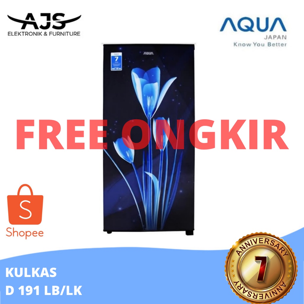 Jual KULKAS 1PINTU AQUA AQRD 191 LK LB LEMARI ES 1 PINTU BUNGA | Shopee Indonesia